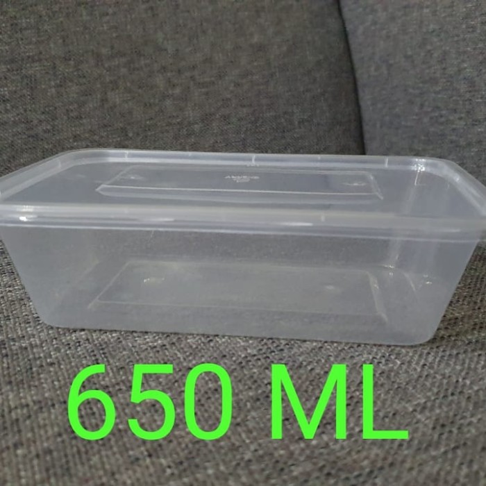 Jual Termurah Kotak Makanan Plastik Makanan Thinwall 650ml 650 Ml