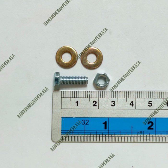 Jual Baut 8 / Baut M5 x 15 mm + Double Ring M5 - Kota Bandung - Bangin ...