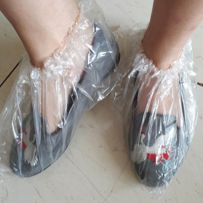 Jual Shoe Cover Shoes Cover Selubung Sepatu Plastik APD Higienis ...