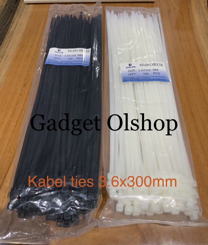 Jual Kabel Ties 30cm - Kabel Tis 30cm - Cable Ties - Tis 3.6x300mm ...