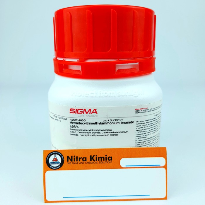 Jual CTAB/HDTMA/Cetiltrimetilamonium Bromida - Kab. Bantul - nitrakimia ...