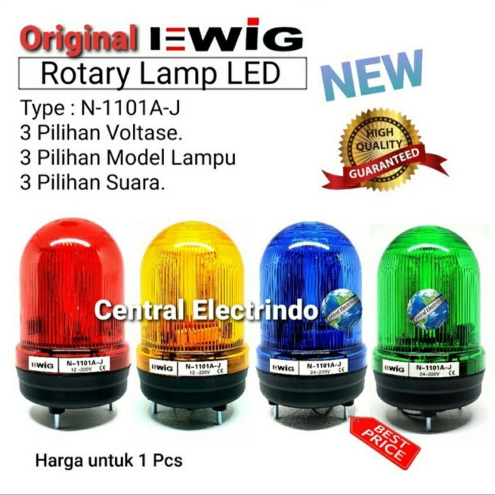 Jual Lampu Rotary Lamp LED EWIG N1101A-J 3 Voltase/3 Model Lampu/3 ...