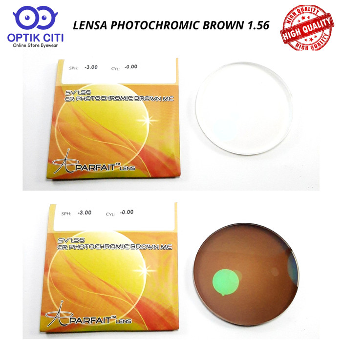Jual Lensa Kacamata Photochromic Brown 1.56 Anti Radiasi - Plus ...