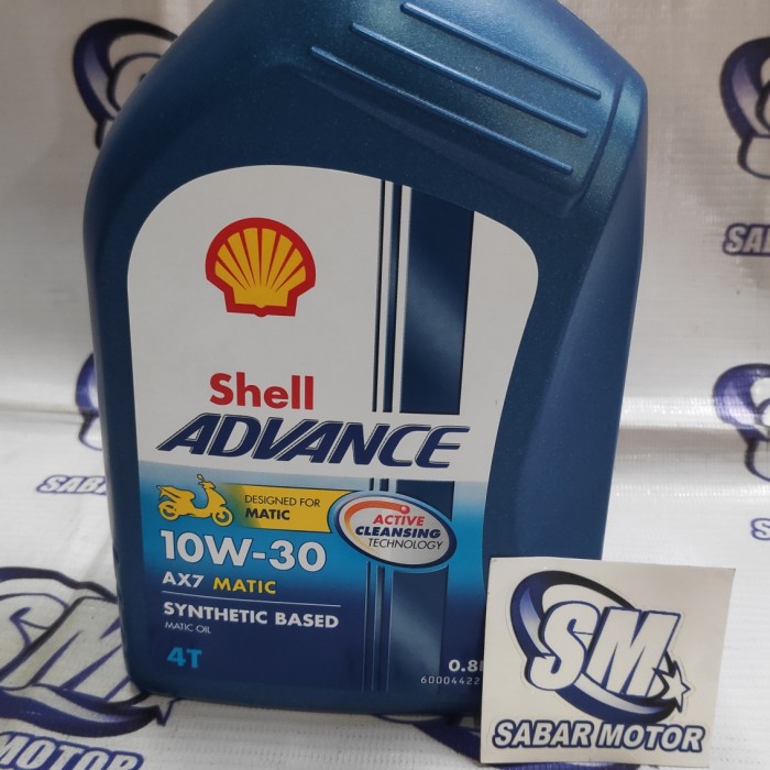 Jual Oli Matic / Oli Shell Advance AX 7 Scooter / AX7 Matic 800ml 10W ...