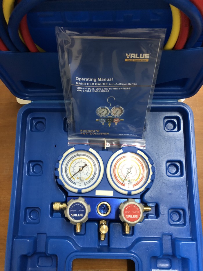 Jual Manifold Set R22 Value VMG-2-R22-B | Testing Manifold |Analyzer AC ...