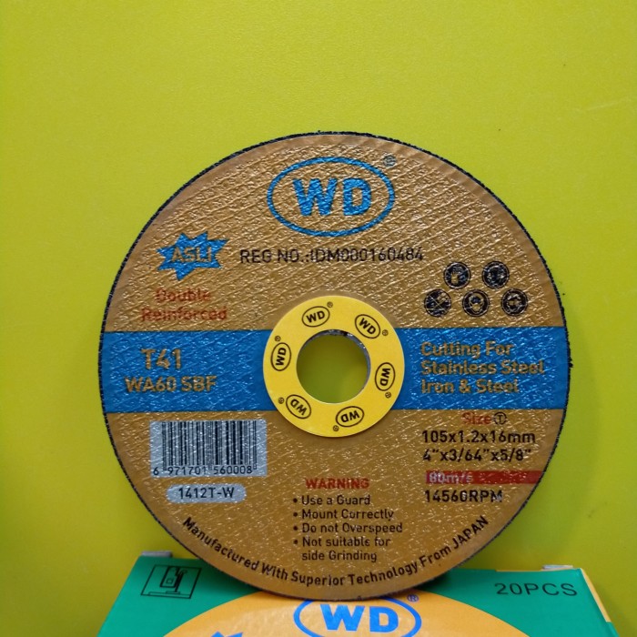 Jual Cutting wheel WD T41 WA60SBF stainless - Jakarta Barat - PUTRA ...