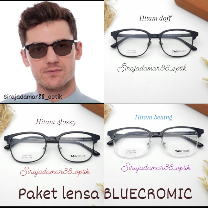 Jual kacamata Bluecromic pria paket frame + lensa - Jakarta Pusat ...