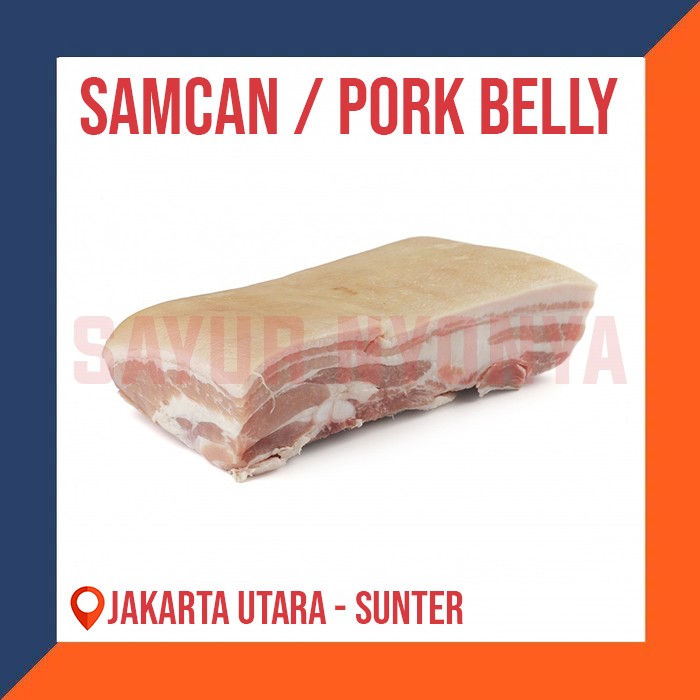 Jual Daging Babi Samcan / Porkbelly / Pork Belly mentah - 500 gram ...
