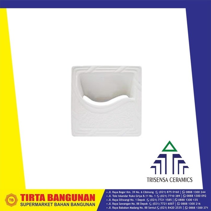 ROSTER KERAMIK TRISENSA 20X20 RO68 COLONIAL WHITE | Lazada Indonesia