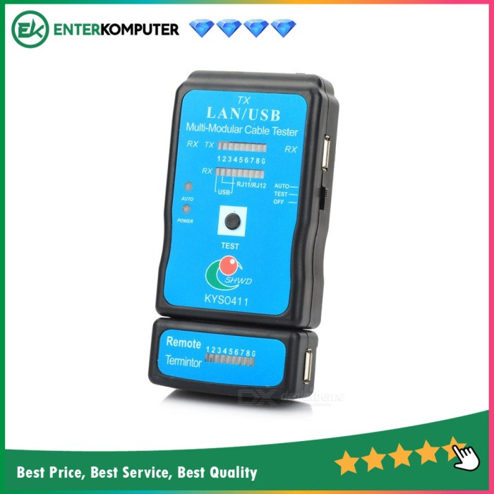 Cable Tester RJ45 & USB A/B - Enterkomputer Jual Beli Online Komputer ...