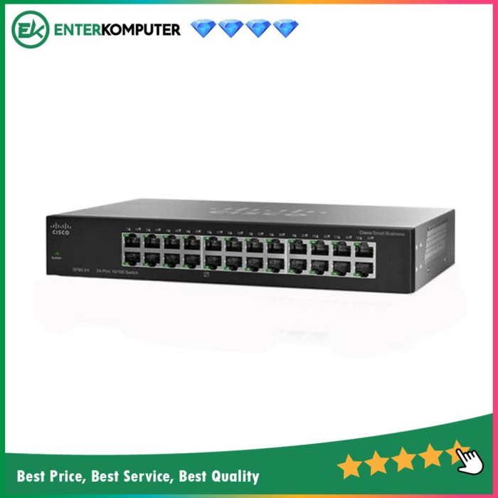 Cisco Switch 24 Port 10/100/1000 Mbps - SG95-24-AS - Enterkomputer Jual ...