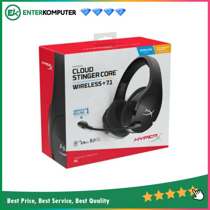 HyperX Cloud Stinger Core 7.1 Wireless - Enterkomputer Jual Beli Online ...
