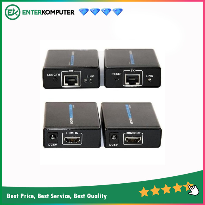 Bafo HDMI Extender 60 Meter Via UTP (BF-372) - Enterkomputer Jual Beli ...