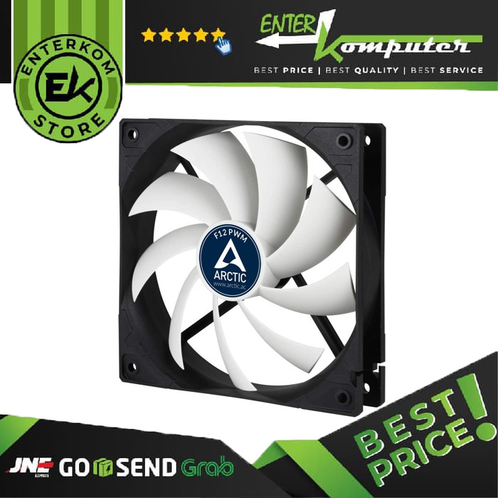 Arctic F12 PWM PST 12CM Case Fan - Black - Enterkomputer Jual Beli ...