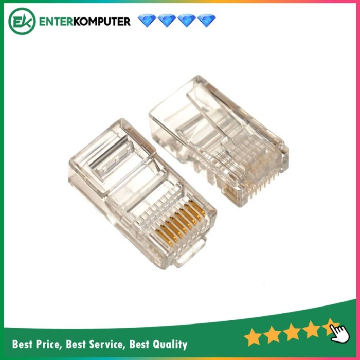CommScope Plug (Connector) RJ45 Solid Cat.5e (100 Pieces) - 6554720-3 ...