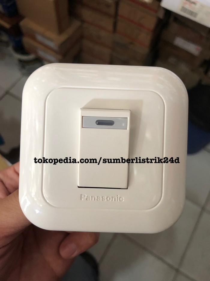 Jual SAKLAR ENGKEL LAMPU MERK PANASONIC / saklar tunggal LAMPU inbow ...