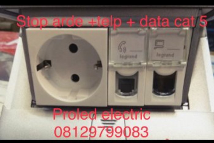 Jual Stop kontak lantai legrand floor soket stop telp data cat5e ...
