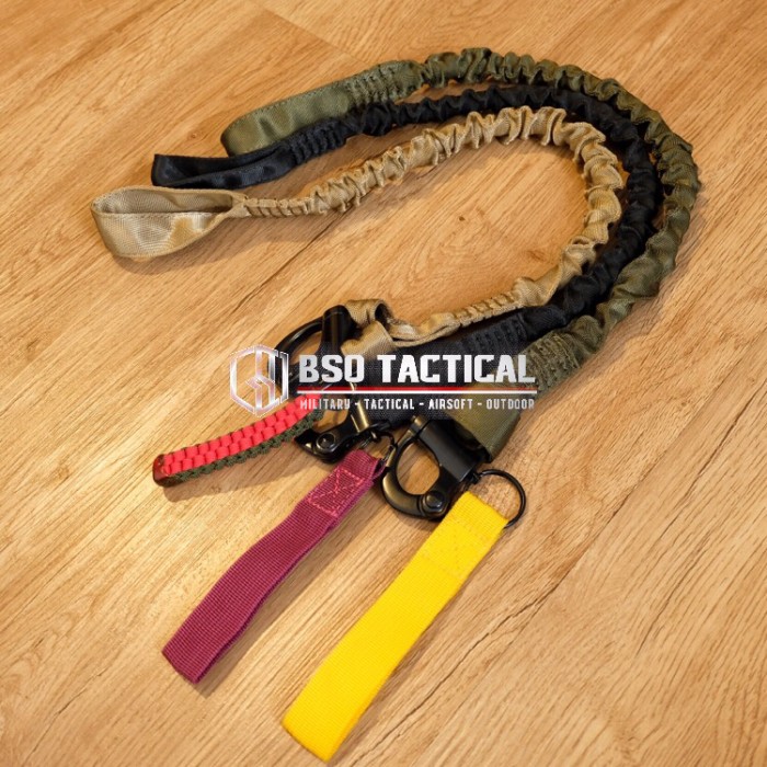 Jual Tactical Safety Lanyard Single Point Outdoor Military Elastic ...