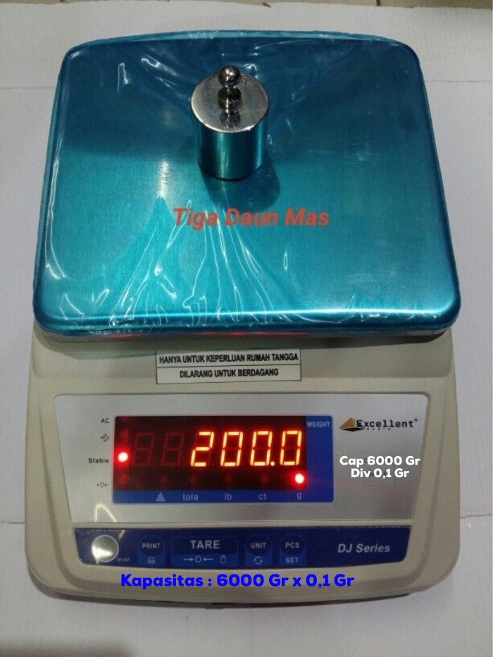 Jual Timbangan digital Laboratorium / Timbangan analitik 6000 gr / 0,1 ...