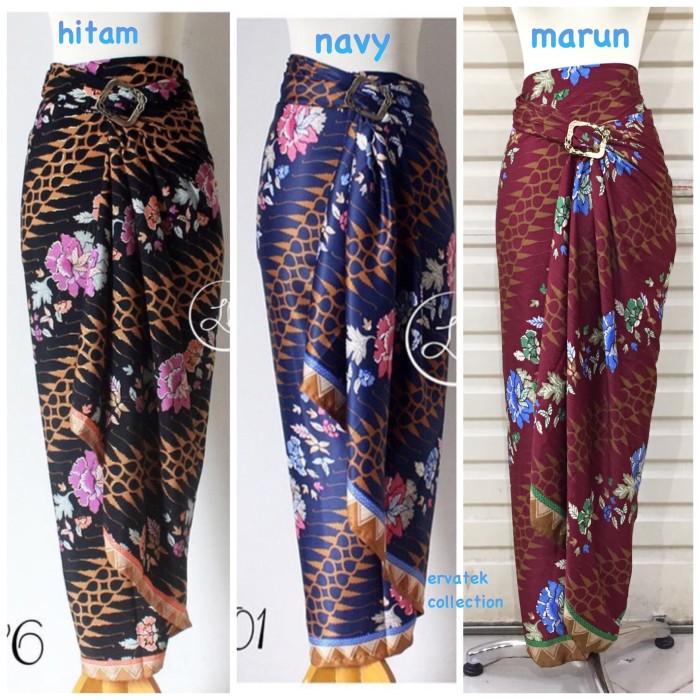 Jual Rok Lilit Serut Batik R077 Motif Batik | Bawahan Kebaya / Wrap ...