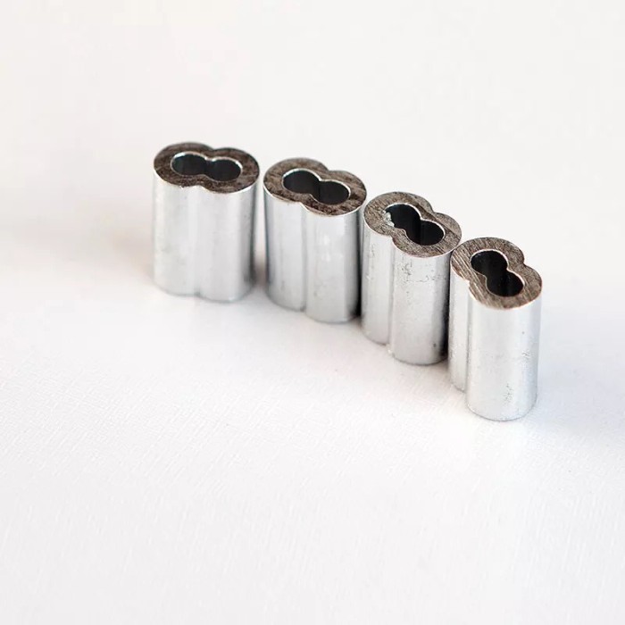 Jual Crimp ferrule Aluminium 3MM / Ferol Seling Wire Rope klem Kawat ...