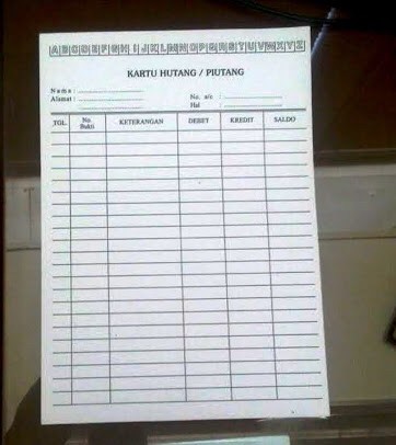 Jual Kartu piutang hutang - Jakarta Utara - labora(ITC mangga dua ...