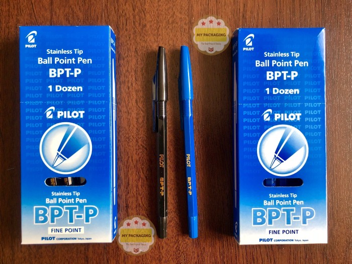 Jual Ball Point Pen PILOT BPT-P hitam/biru Pulpen/bolpen PILOT - Kota ...