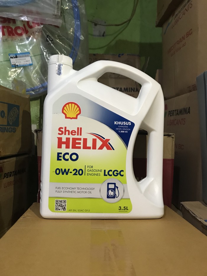 Jual OLI SHELL HELIX ECO SAE 0W-20 GALON 3.5 LITER LCGC API SN - Kota ...