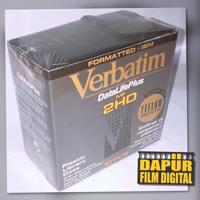 Jual Disket Verbatim MF2HD DataLifePlus Black Diskettes - Kota ...