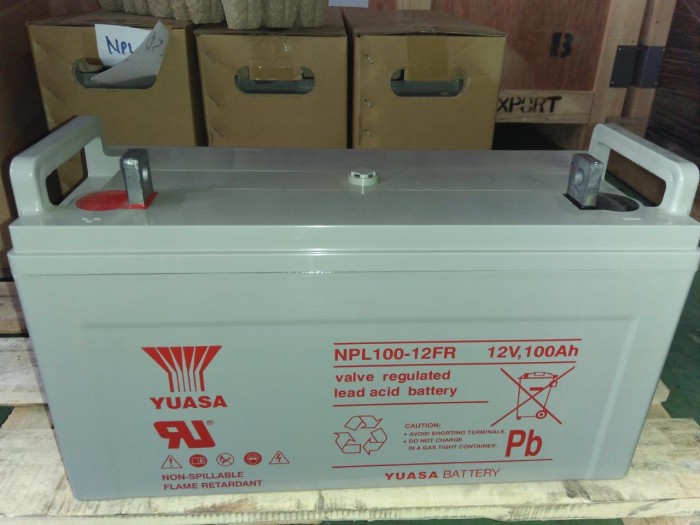 Jual Battery Yuasa NPL100-12 ( 12V 100Ah ), Yuasa Baterai 12V 100Ah ...