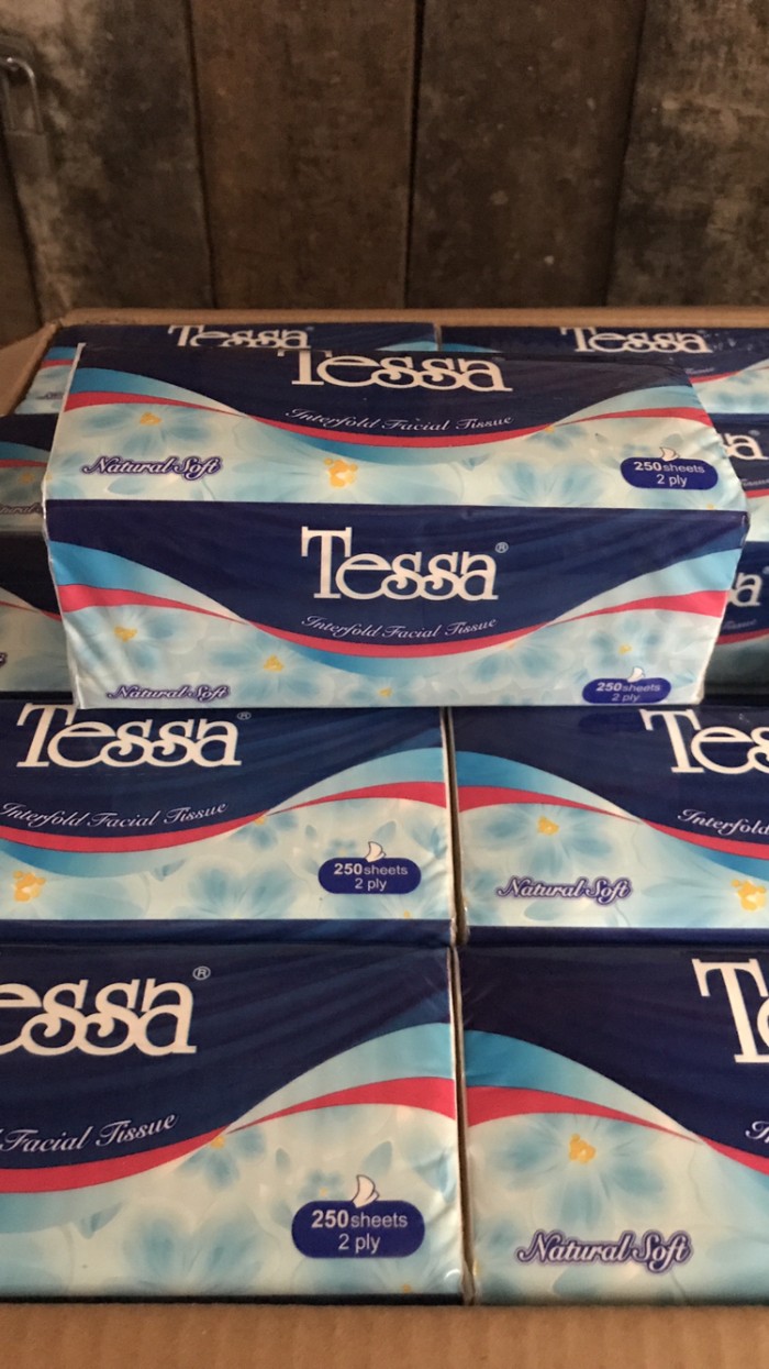 Jual Tessa Facial Tissue 250 Sheets 2 Ply - Tissu Tisu Murah Refill Dus ...