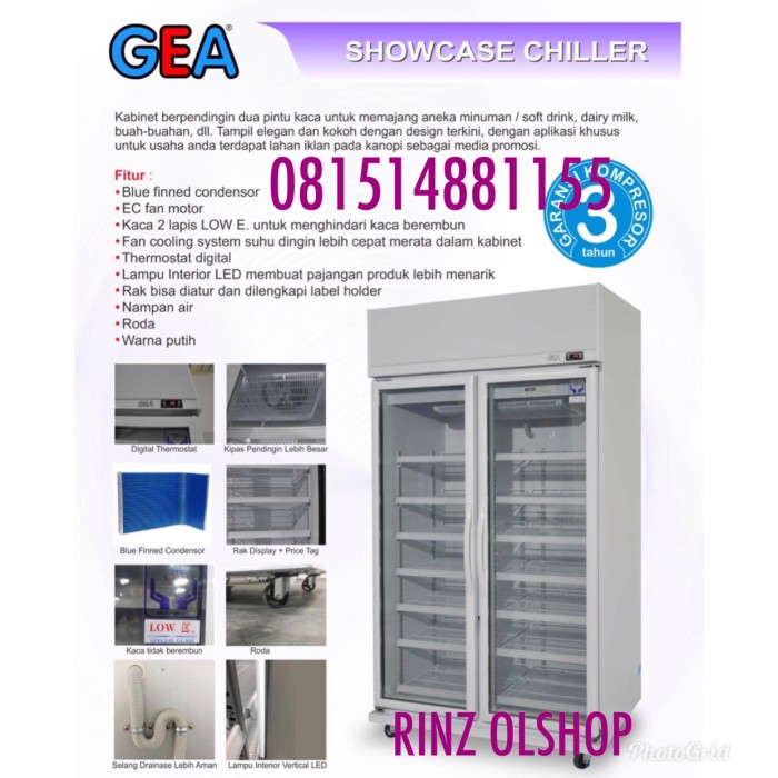 Jual GEA EXPO-1000TH SHOWCASE CHILLER GEA EXPO-1000 TH MADE THAILAND ...