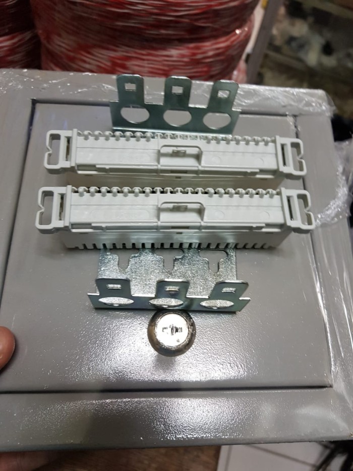 Jual 1 Set Box MDF 20 Pair Terminal Box Lsa Box Telpon + Bmf + Terminal ...