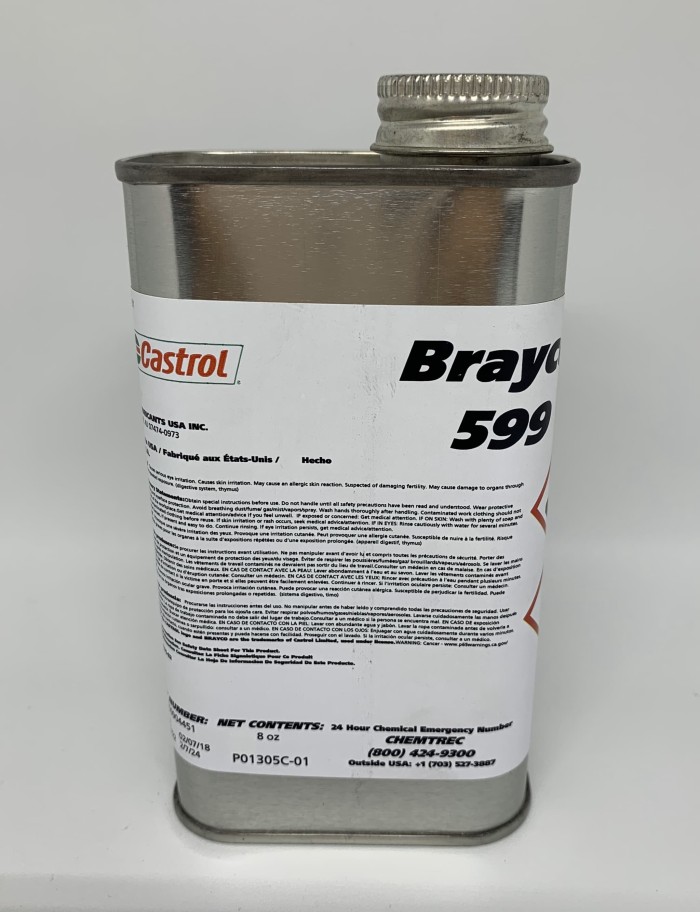 Jual Castrol® Brayco™ 599 Synthetic Turbine Oil Rust Preventive (8oz ...