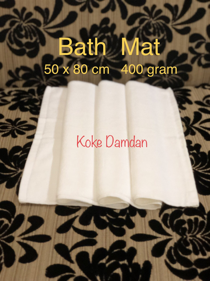Jual HANDUK KESET HOTEL / BATH MAT Wrn PUTIH POLOS 50x80cm GRADE A 400 ...