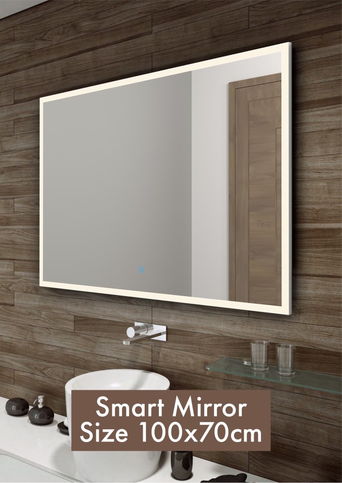 Jual Smart Mirror / Cermin LED Touchscreen Uk. L100xT70cm - Jakarta ...