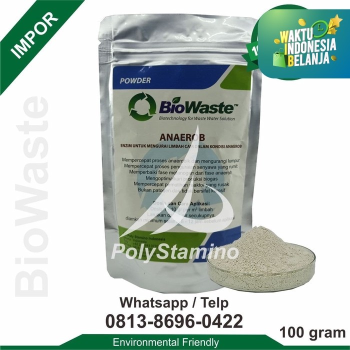 Jual Bakteri Pengurai Limbah BIOWASTE ANAEROB 100gram - Jakarta Barat ...