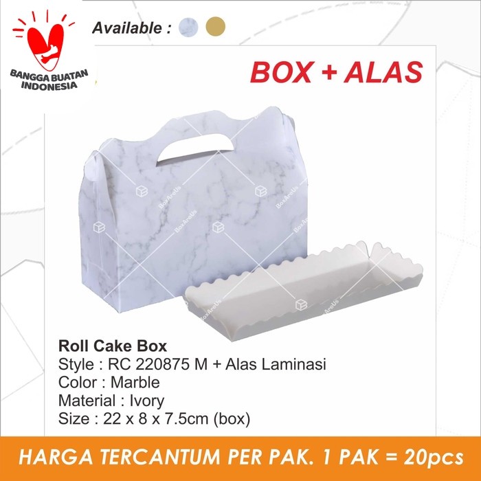 Jual RC220875 M | Roll cake, packaging, dus, brownis box, dus, kotak ...