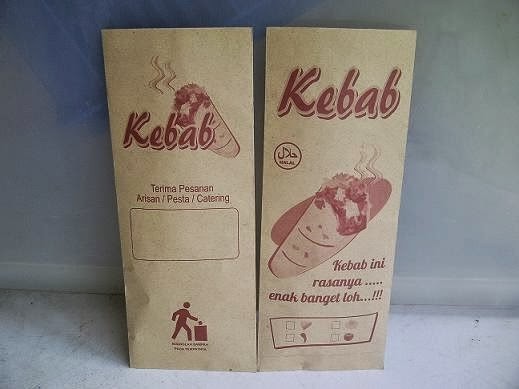 Jual Kantong Kebab Dus Kebab - Packaging Kemasan Kebab Coklat Kecil 100 ...