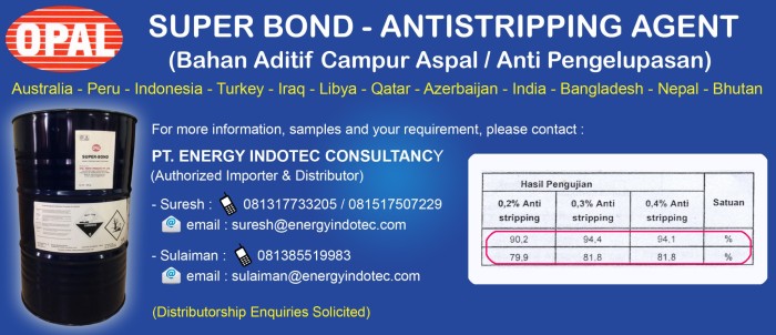 Jual Anti stripping Agents - Jakarta Selatan - Anti stripping agent | Tokopedia