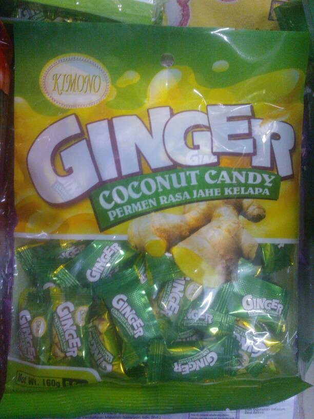 Jual Permen Rasa Jahe Kelapa Kimono Ginger Coconut Candy 160gram - Kota ...