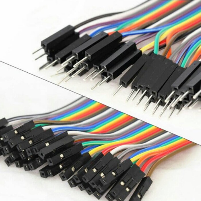 Jual Kabel Jumper Male Female isi 20 Arduino Pelangi Rainbow Cable ...