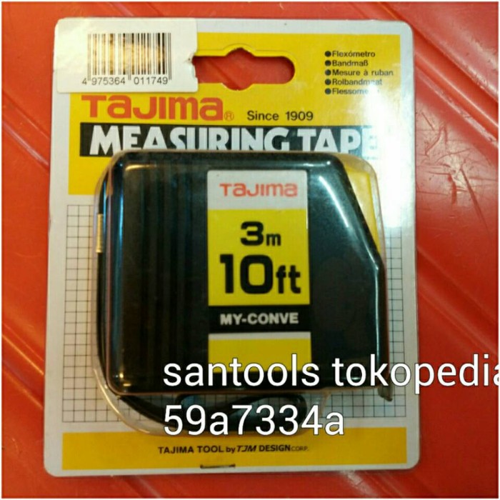 Jual meteran tajima 3 meter my conve / measuring tape tajima - Jakarta Barat - Sanstools | Tokopedia