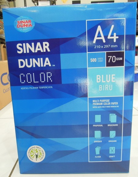 Jual Kertas HVS A4 70gsm SIDU Biru - Kota Tangerang - Artamedia | Tokopedia