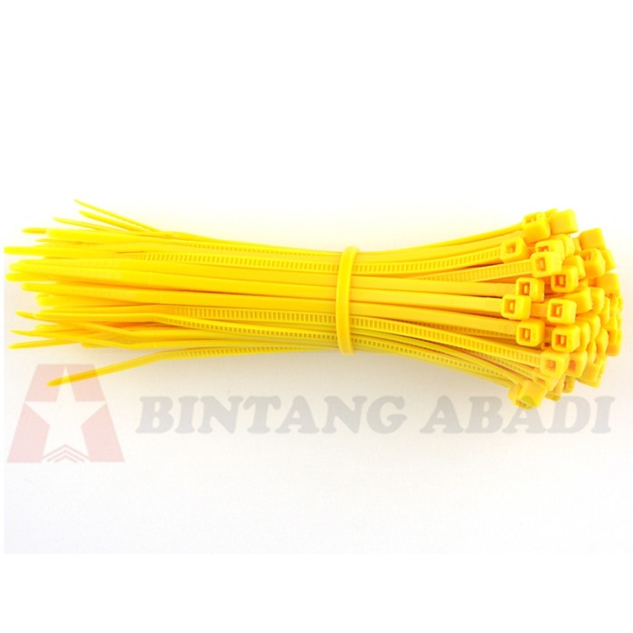 Jual Tora Tali Ikat Kabel 3.6 x 250 mm Kuning / Cable Ties Nylon (100 ...