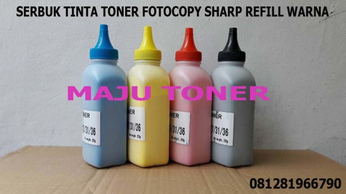 Jual Harga Serbuk / Bubuk Tinta Toner Refill Fotocopy Sharp digital ...