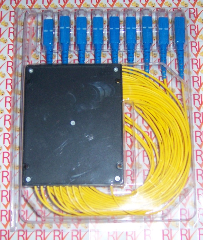 Jual 1x8 Passive PLC Splitter FO SC/UPC 1*8 Pasif Spliter Fiber Optic 1 ...