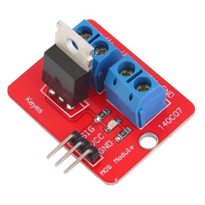 Jual Mosfet IRF520 MOSFET Driver 100V 10A Motor Selenoid Module Arduino - Kota Batam - DI ...