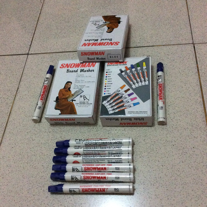 Jual Spidol Board Marker SNOWMAN BG-12 Biru - Kota Tangerang - HM ...