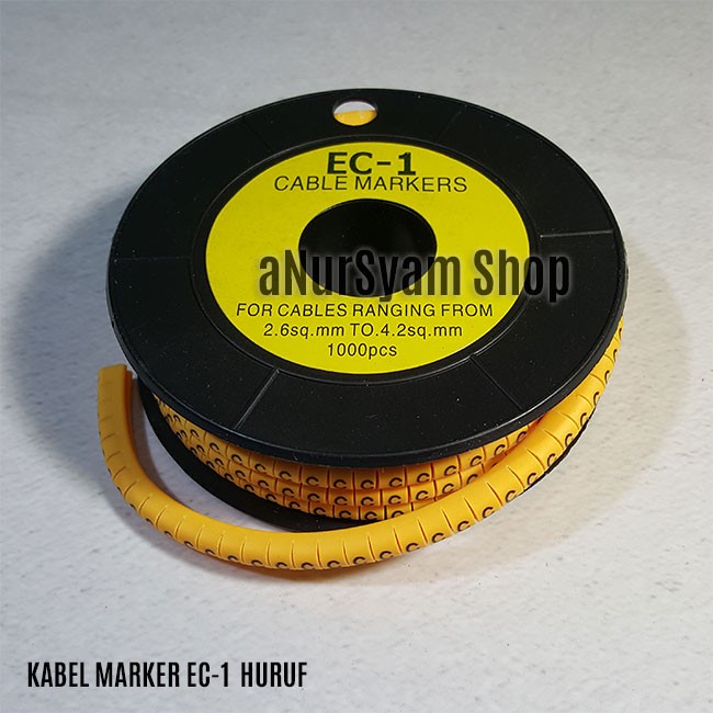 Jual Label Kabel UTP / Kabel Marker EC-1 Huruf A-Z - Kota Cilegon ...